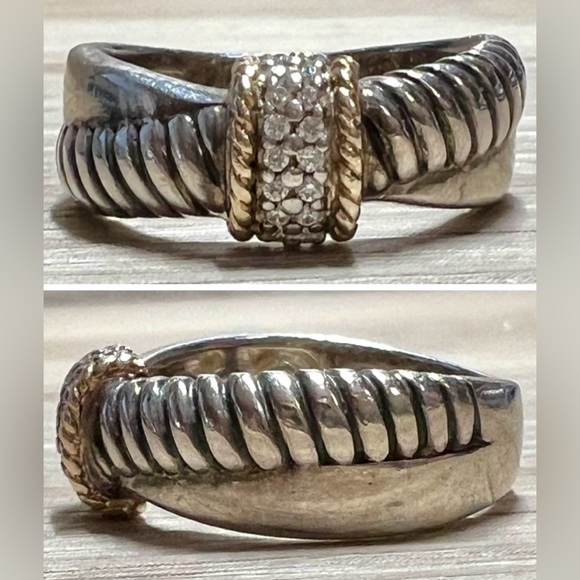 ATR | Jewelry | Vintage Designer Signed Atr Sterling Silver 8k Gold ...